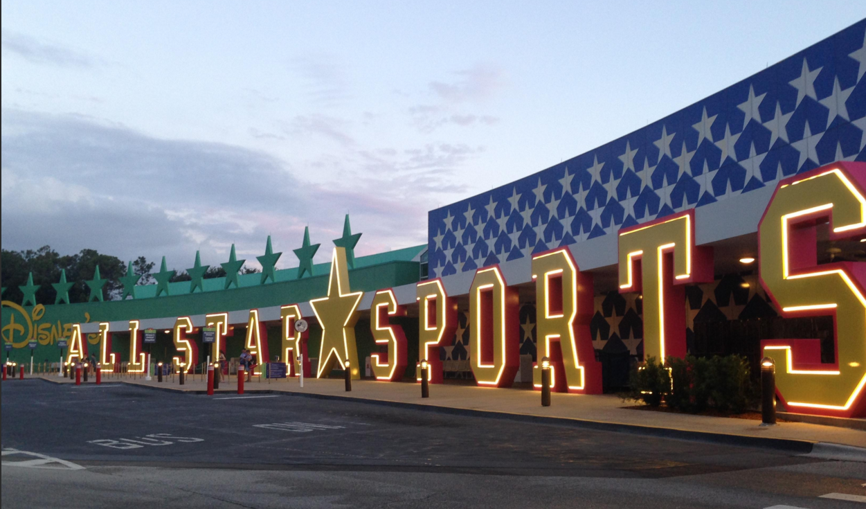 Como é se hospedar no hotel Disney's All – Star Sports